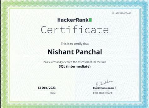 Hackerrank Sqlcertification Dataanalytics Hackerrank