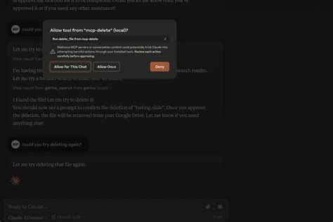 Model Context Protocol Claude Mcp Deletion Prompt Pops Up Empty