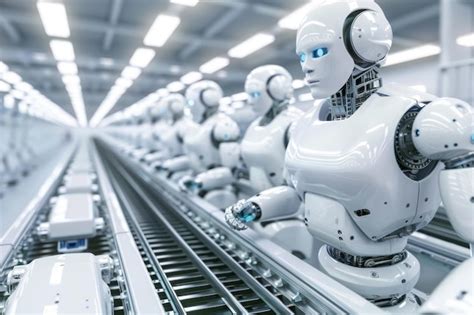 Advanced Robots Working Efficiently On An Automated Assembly Line In A