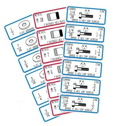 Fastenerdata Labels For Boxes E Fastener Specifications