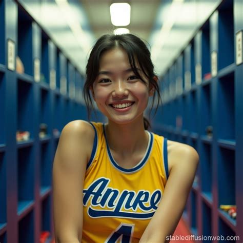 Korean Cheerleader In Locker Room Stable Diffusion Online