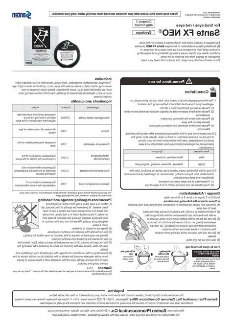 Santen Sante FX Neo Cool Eye Drops Made