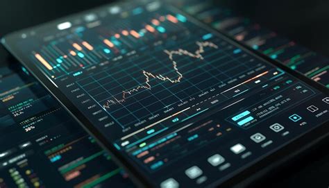 a screen with a graph showing the graph graph premium ai generated image