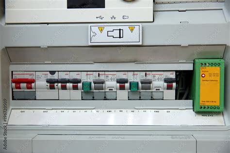 Electrical Panel With Fuses That Protect Our Devices And Us Against Accidental Damage Stock