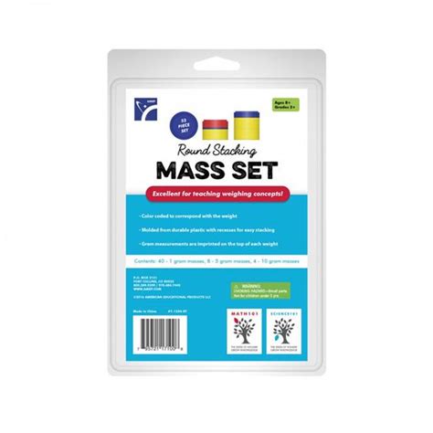 Mass Set Complete Mass Set For Science Experiments — Natures Workshop Plus