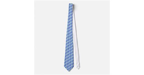 Blue Male Sex Symbol 3d Effect Tiled Pattern Neck Tie Zazzle