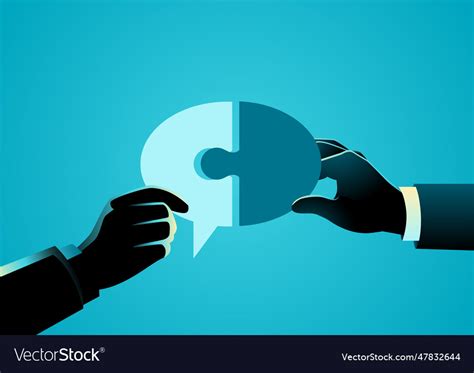 Business Concept Of Two Hands Put Together Vector Image