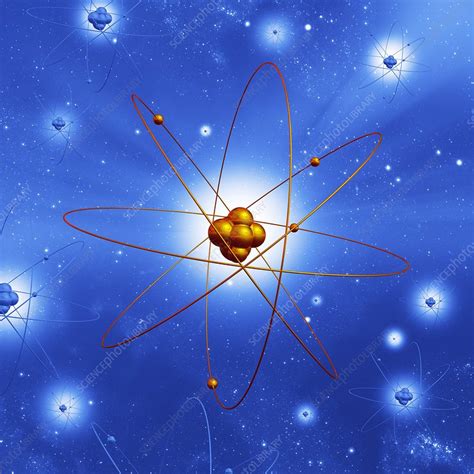 Atomic Structure Artwork Stock Image F001 3197 Science Photo Library