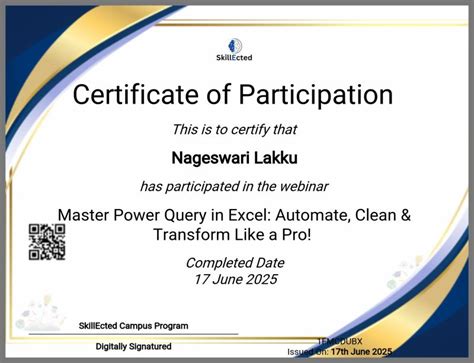 Im Excited To Share That Ive Successfully Completed The Webinar