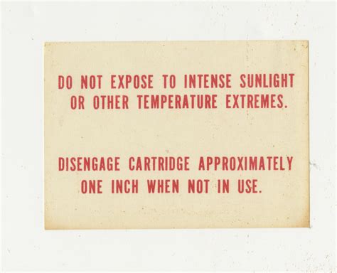 Inserts Learjet Visual Aid Elvis Presley Tapes