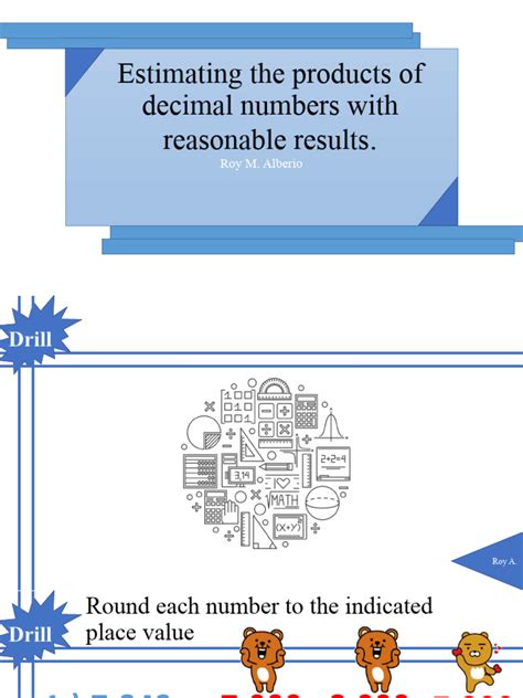 Estimating The Products Of Decimal Numbers With Reasonable Pdf