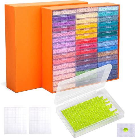 Diamond Art Storage For Beads Storageandline Up 45 Pcs 2 In
