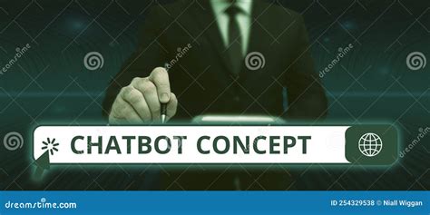 Hand Writing Sign Chatbot Concept Business Approach Virtual Assistant Artificial Intelligence