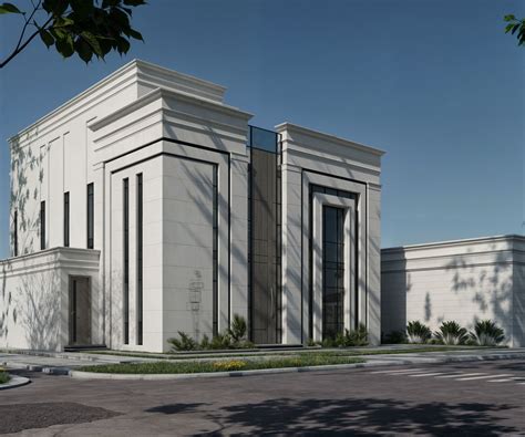Neo Classical Behance Modern Villa Design Architecture Elevation Neoclassical Architecture