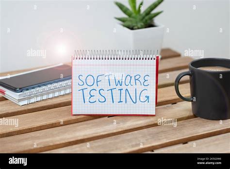 Text Showing Inspiration Software Testing Concept Meaning Activity To Check Whether The Results