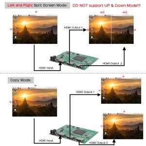 4K Dual Screen Splicer Adapter Board HDMI1 To 2 Dual Screen Dual Display Support Video Recording