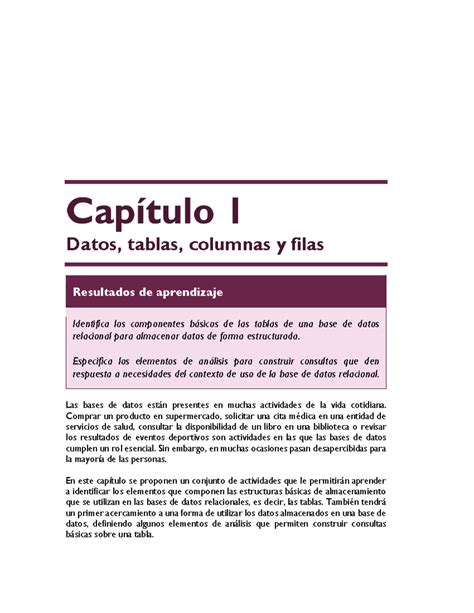 Capítulo 1 Datos Tablas Columnas Y Filas 2022 1 Datos Tablas Columnas Y Filas