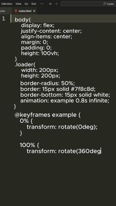 Simple Loader Using Html And Css Only Coding Html Css Loader Youtube