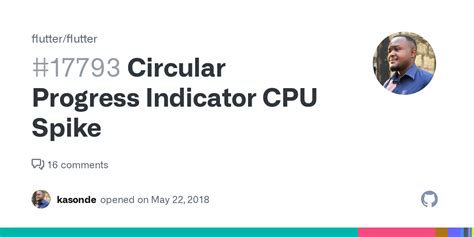 Circular Progress Indicator Cpu Spike · Issue 17793 · Flutterflutter · Github