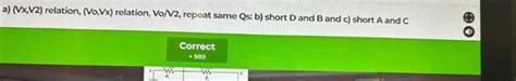 solved vx v2 relation v0 vx relation vo v2 repeat