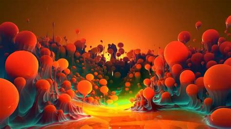3d Animation Of Many Bubbles Background 3d Render Of Abstract Art 3d