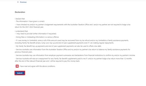 Centrelink Online Account Help Advise Non Lodgement Of Tax Return