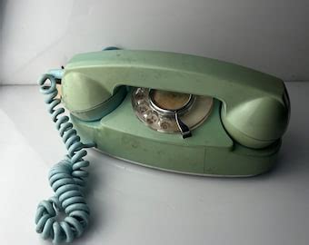 Bell Systems Princess Dial Rotary Phone 51978 Aqua Blue Vintage Usa