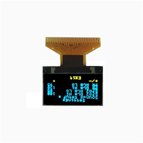 Customized 0 96 Inch 128X64 OLED Display Blue Yellow OLED For Oximeter Manufacturers Suppliers