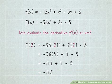 How To Differentiate Polynomials 10 Steps With Pictures