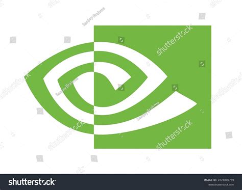 Green Eye Nvidia Logo Icon Vector Stock Vector Royalty Free
