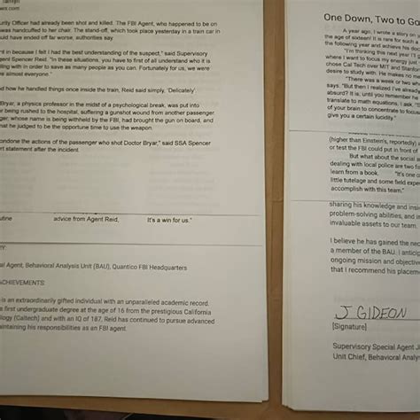 Criminal Minds Fbi Folder Etsy