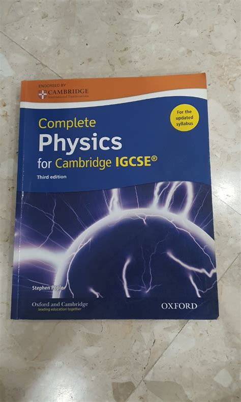 Physics Cambridge Textbook IGCSE Hobbies Toys Books Magazines Textbooks On Carousell
