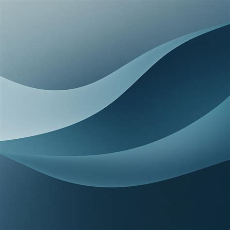 Tranquil Waves Of Blue A Minimalist Abstract Composition Of Gentle Curves And Gradients