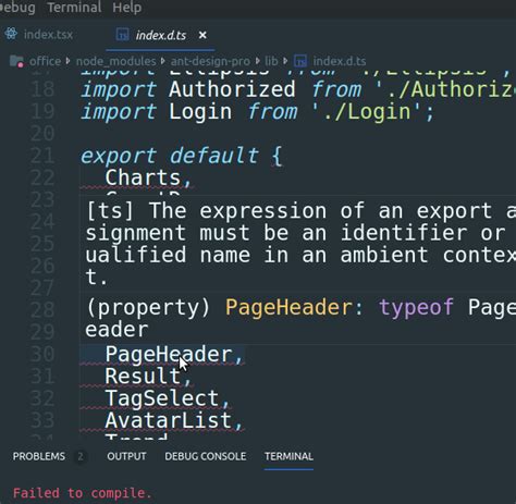 Typescript Definition Is Error Ts2714 · Issue 2549 · Ant Designant