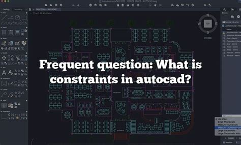 Frequent Question What Is Constraints In Autocad Caddikt