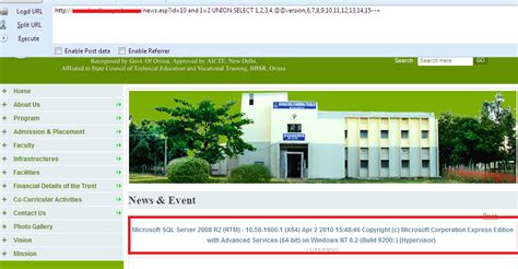 MSSQL Union Based Injection Hackerworld99 Penetration Testing Security Tutorials Testing