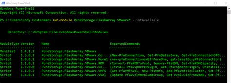pure storage flasharray vmware powershell module cody hosterman