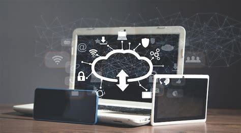 Premium Photo Cloud Computing Technology And Online Data Storage