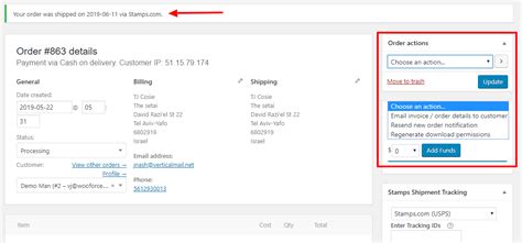 automatically send usps tracking number in woocommerce order completion