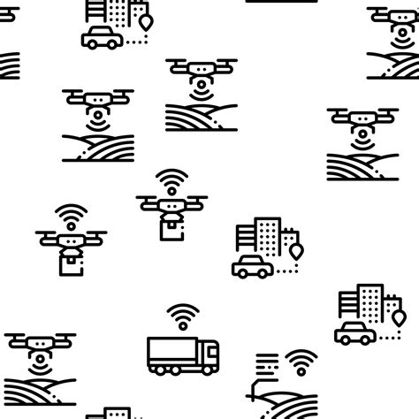 Internet Of Things Seamless Pattern Vector 17389088 Vector Art At Vecteezy