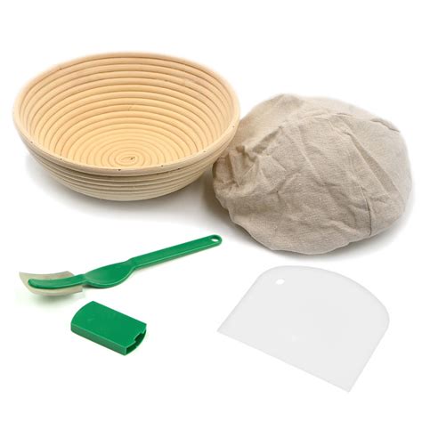 Brunswick Bakers Round 23cm Bread Banneton Set