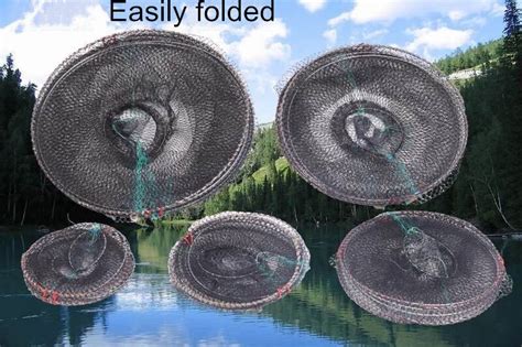 1pc Fishing Collapsible Trap Cast Keep Net Crab Cr Grandado 1pc Fishing Collapsible Trap Cast Keep Net Crab Cr Grandado
