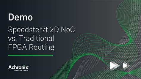 Achronix Semiconductor Corporation On Linkedin Speedster7t 2d Noc Vs