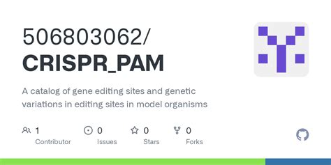 GitHub CRISPR PAM A Catalog Of Gene Editing Sites And Genetic Variations In Editing