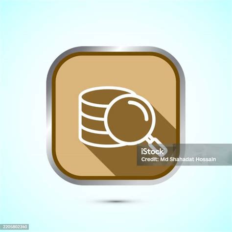 데이터 분석 아이콘 디자인 시장 조사 기호 분석 아이콘 골드 컬러 그림자 버튼 디자인 0명에 대한 스톡 벡터 아트 및 기타