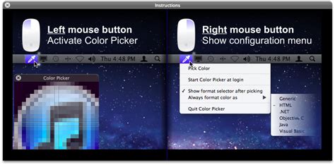 Color Picker：支持放大镜和颜色值菜单之前快速切换的拾色器 Mac玩儿法