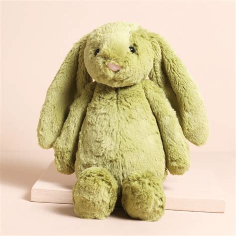 Medium Bashful Moss Bunny Soft Toy Jellycat Lisa Angel