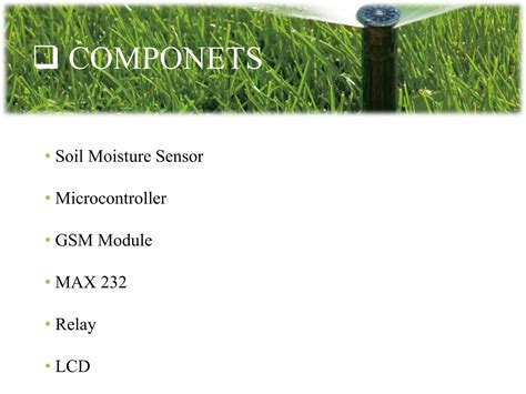 Gsm Based Automatic Irrigation System Pptx