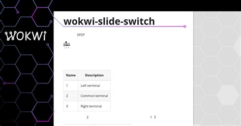 Wokwi Slide Switch参考 Wokwi Docs Wokwi Slide Switch参考 Wokwi Docs