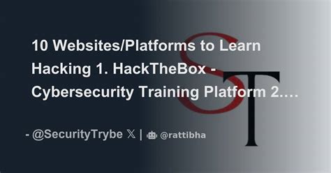 10 Websitesplatforms To Learn Hacking 1 Hackthebox Cybersecurity Training Platform 2